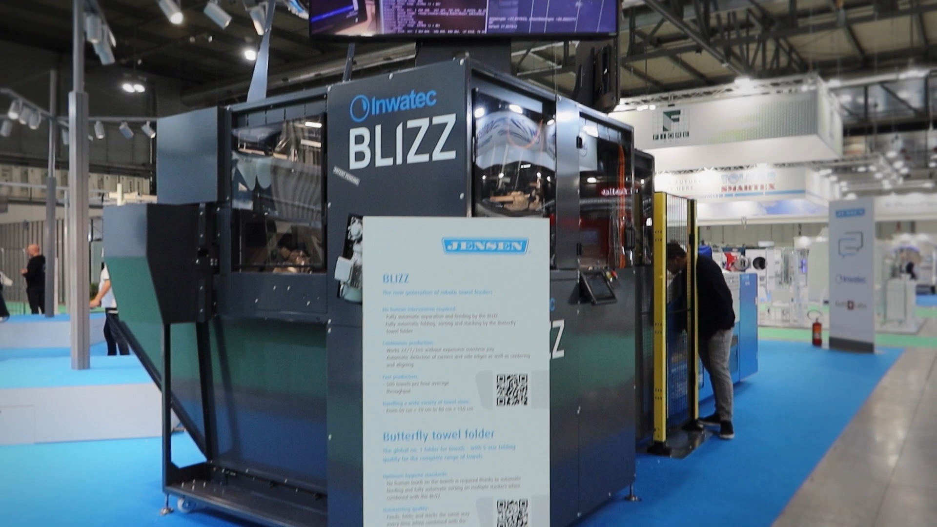 Складывание чистых полотенец с роботом Inwatec Blizz | Профэквип